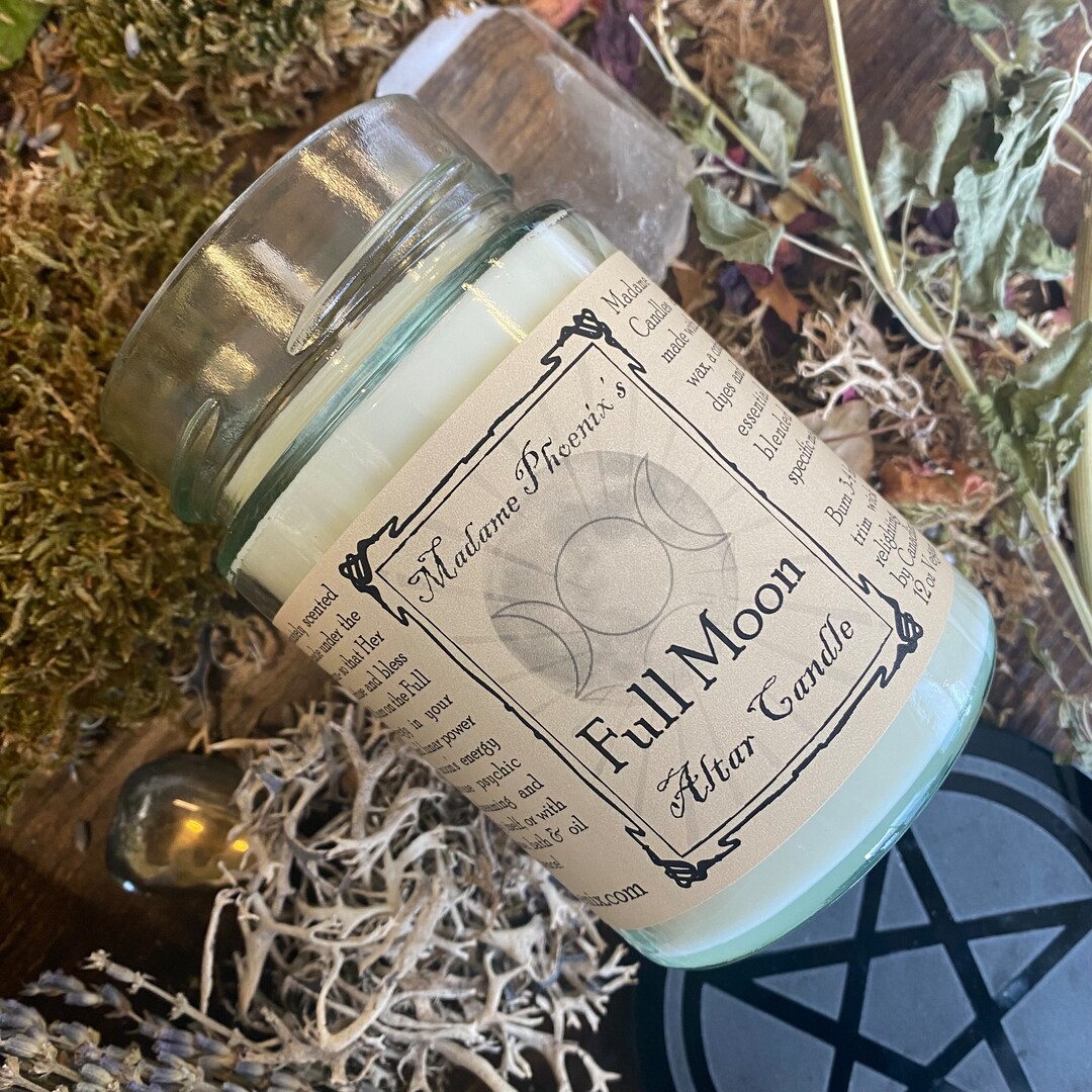 Full Moon Magic Spell Candle - Etsy