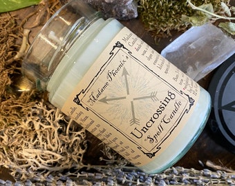 Uncrossing Skull Candle black and White Double Action, Jinx Removal ...