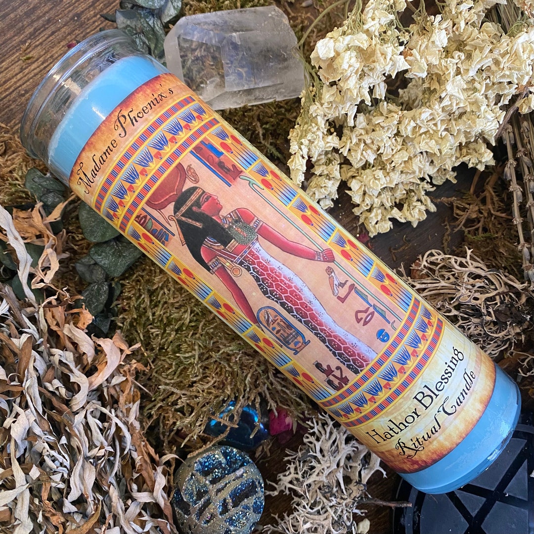 Hathor Goddess 7 Day Blessing Candle - Etsy