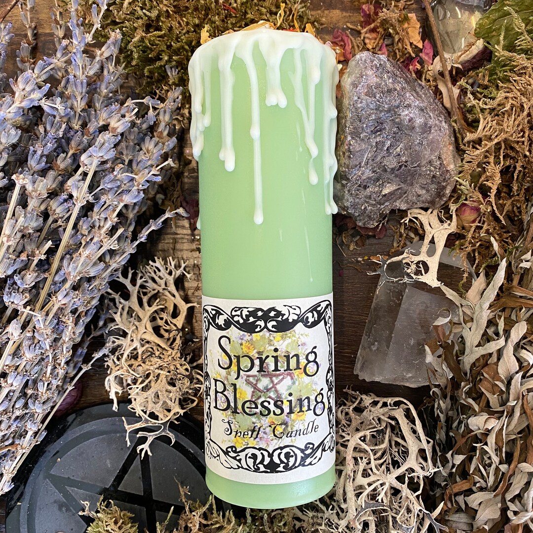 Spring Blessing Renewal & Inspiration Spell Candle - Etsy