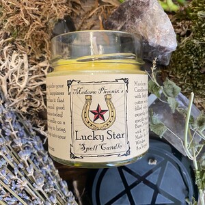 Lucky Star Magic Spell Candle - Etsy