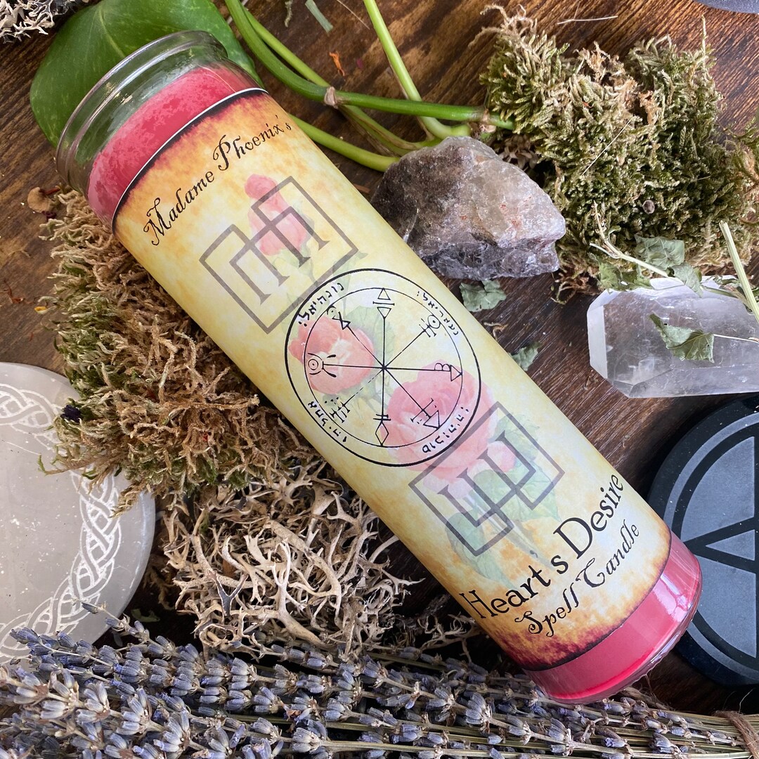 Heart's Desire Love Magic 7 Day Spell Candle - Etsy