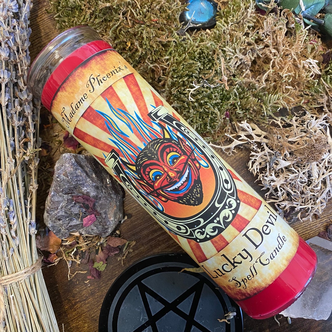 Lucky Devil Spell Candle - Etsy