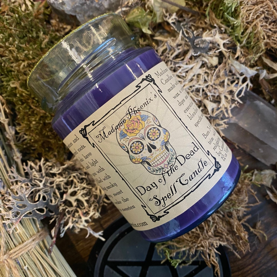 Day of the Dead Ancestor Offering Magic Spell Candle - Etsy