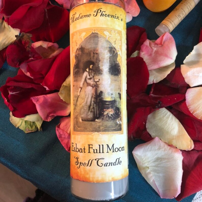 Esbat Full Moon Ritual Spell Candle - Etsy