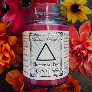 FULL SET Elemental Magic Altar Spell Candles - Etsy