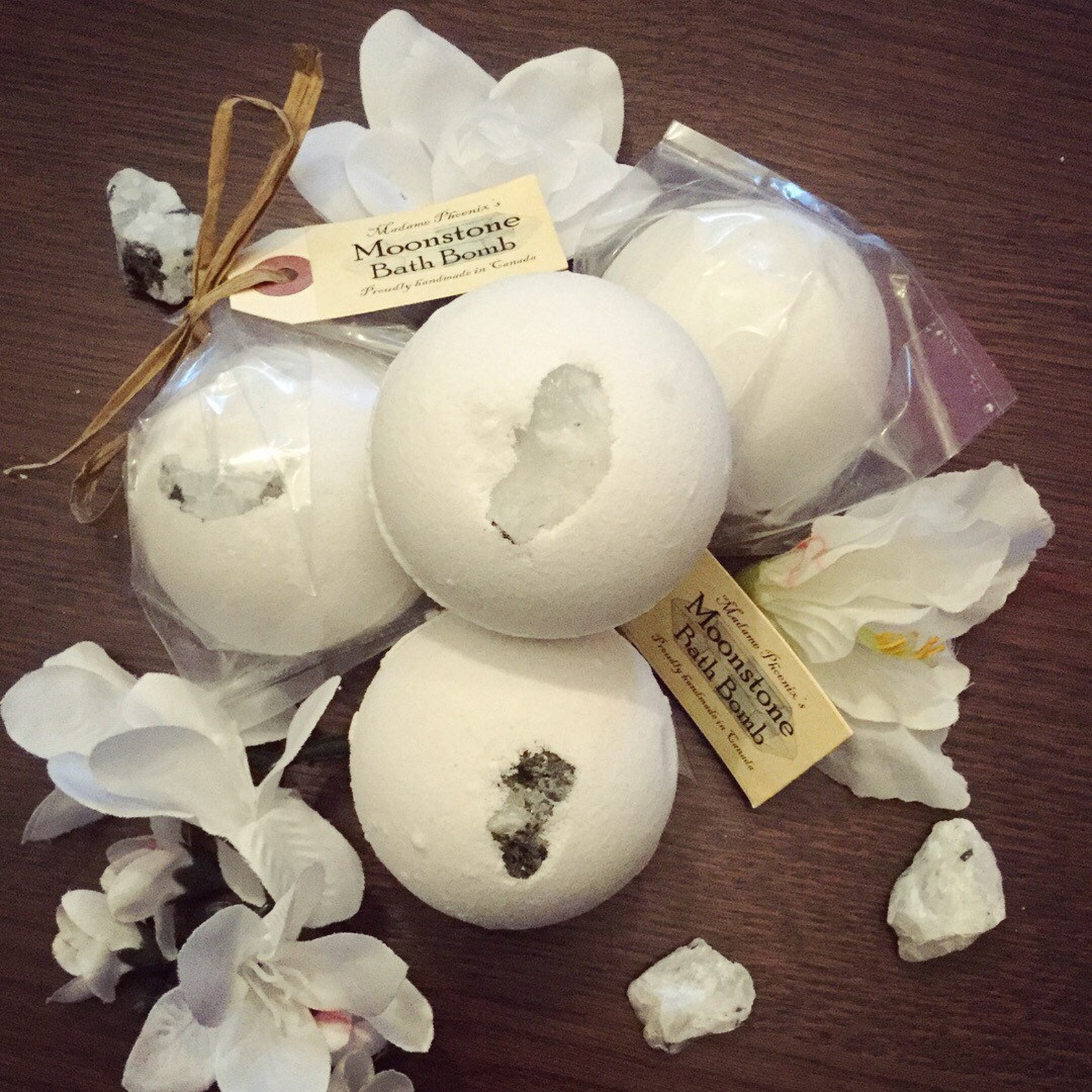 Moonstone Crystal Blessing Magic Bath Bomb - Etsy