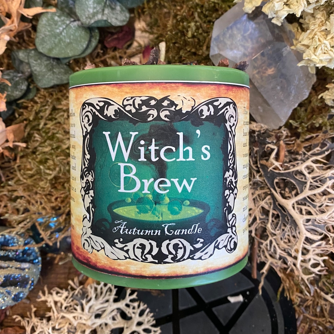 Witches Brew Halloween Samhain Candle - Etsy