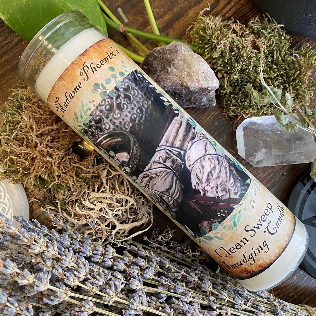 Clean Sweep Spiritual Cleansing 7 Day Spell Candle - Etsy