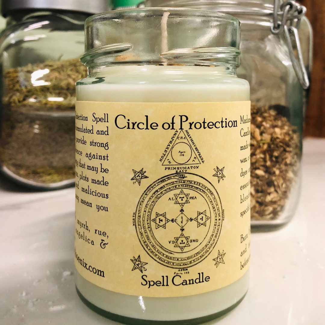 Circle of Protection Magic Spell Candle - Etsy