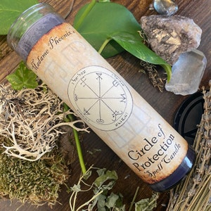 Circle of Protection Magic 7 Day Spell Candles - Etsy
