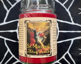 St. Michael Candle Archangel Michael Candle - Etsy