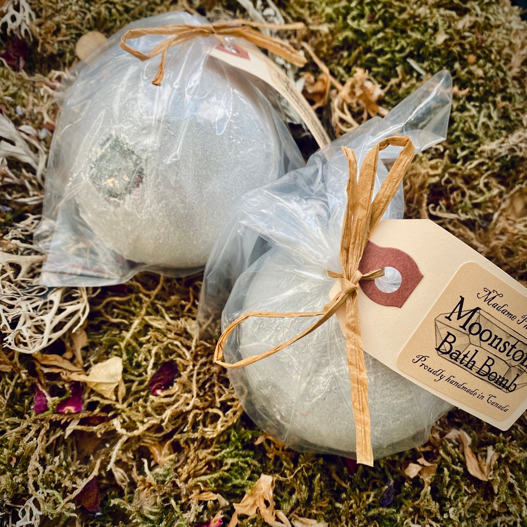 Moonstone Crystal Blessing Magic Bath Bomb - Etsy