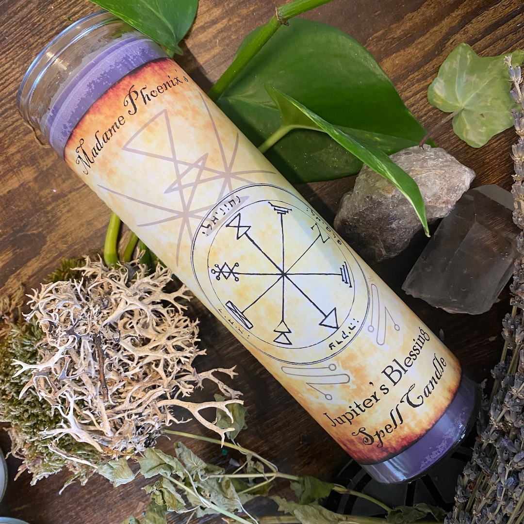 Planetary Magic Jupiter Spell Candle - Etsy