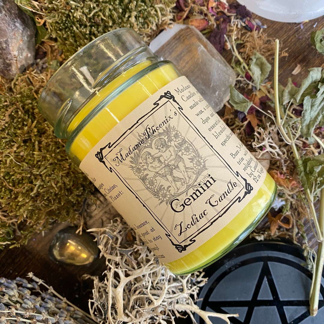 Zodiac Magic Gemini Astrology Spell Candle - Etsy