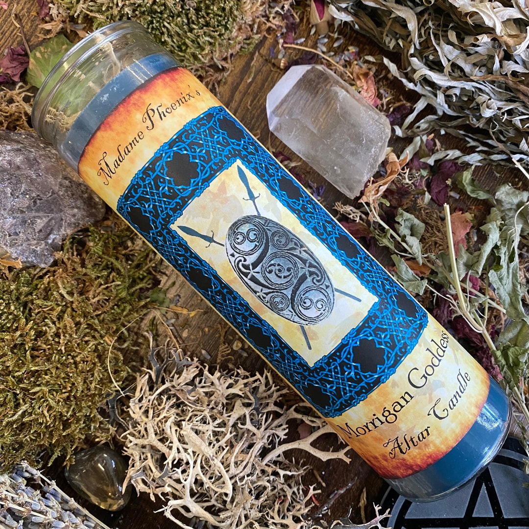 Morrigan Warrior Goddess Shrine Candle - Etsy