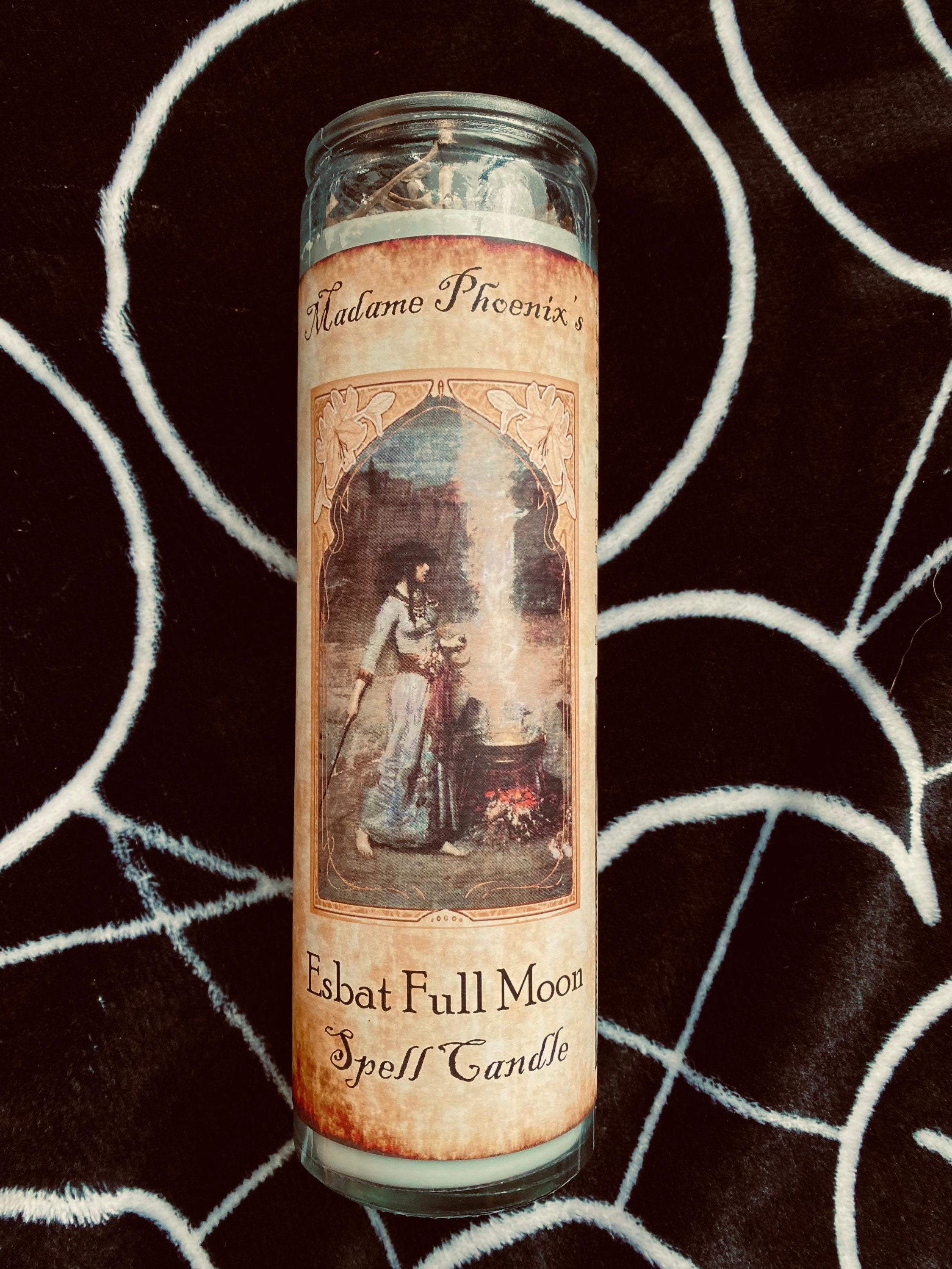 Esbat Full Moon Ritual Spell Candle - Etsy
