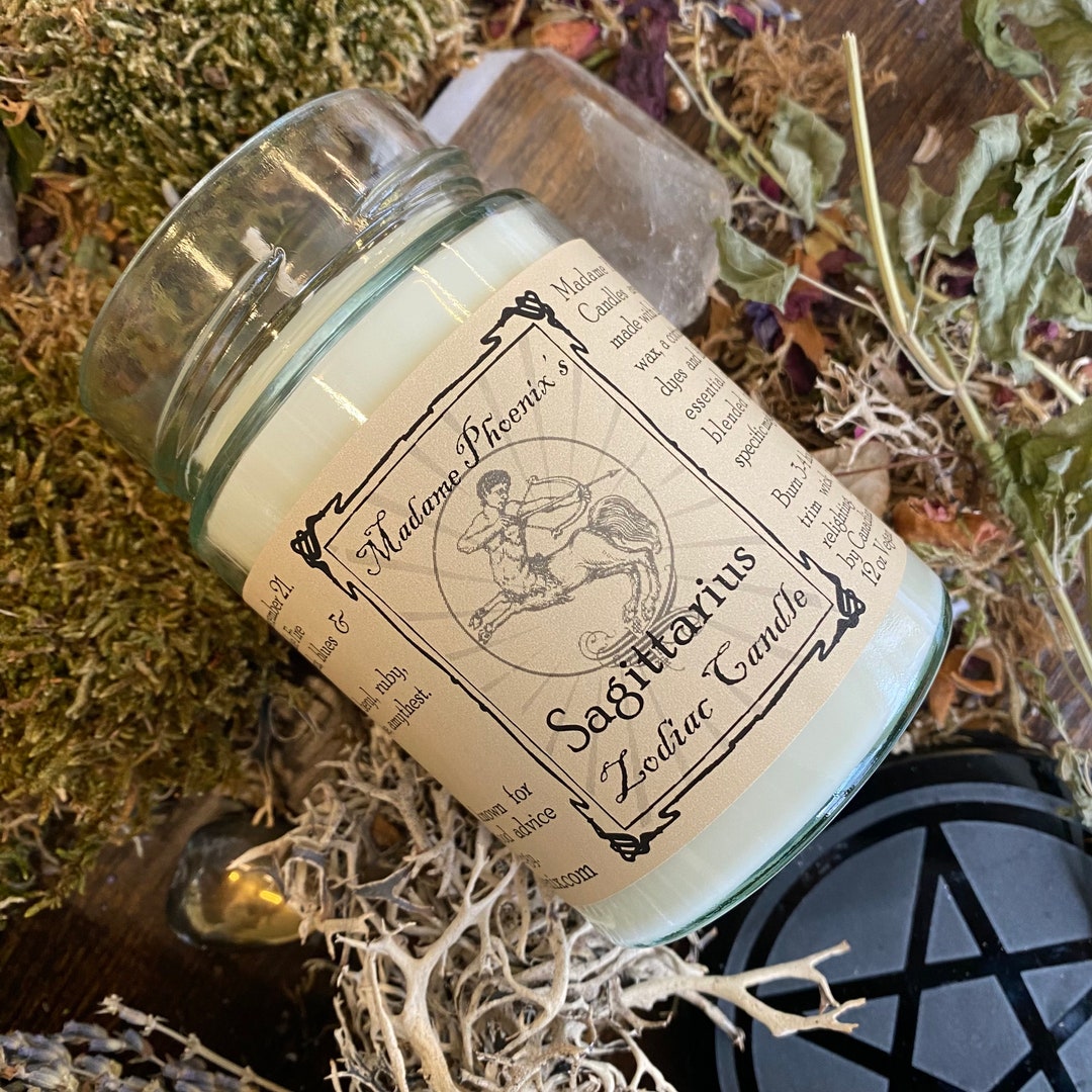 Zodiac Magic Sagittarius Astrology Spell Candle - Etsy