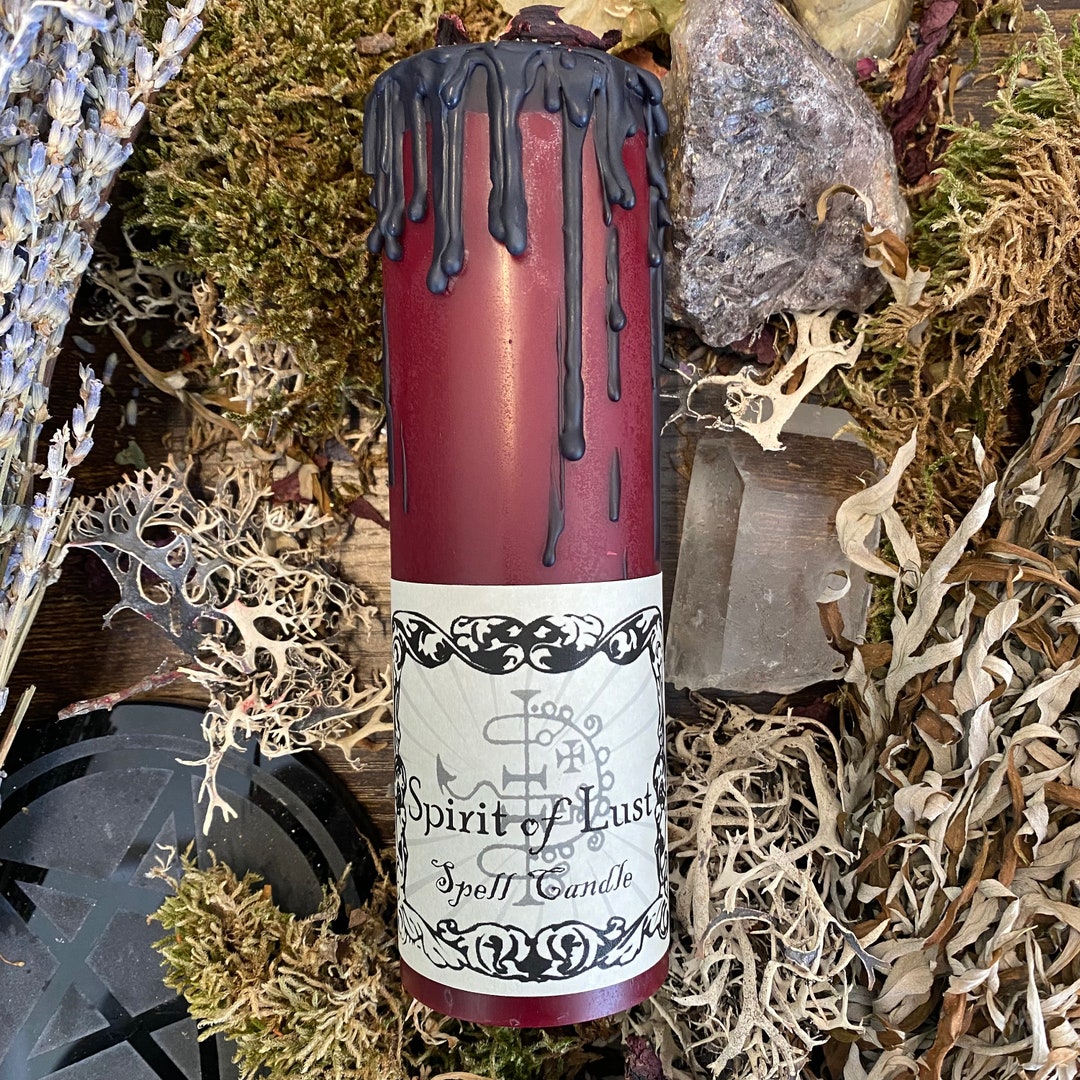 Spirit of Lust Tall Pillar Spell Candle - Etsy