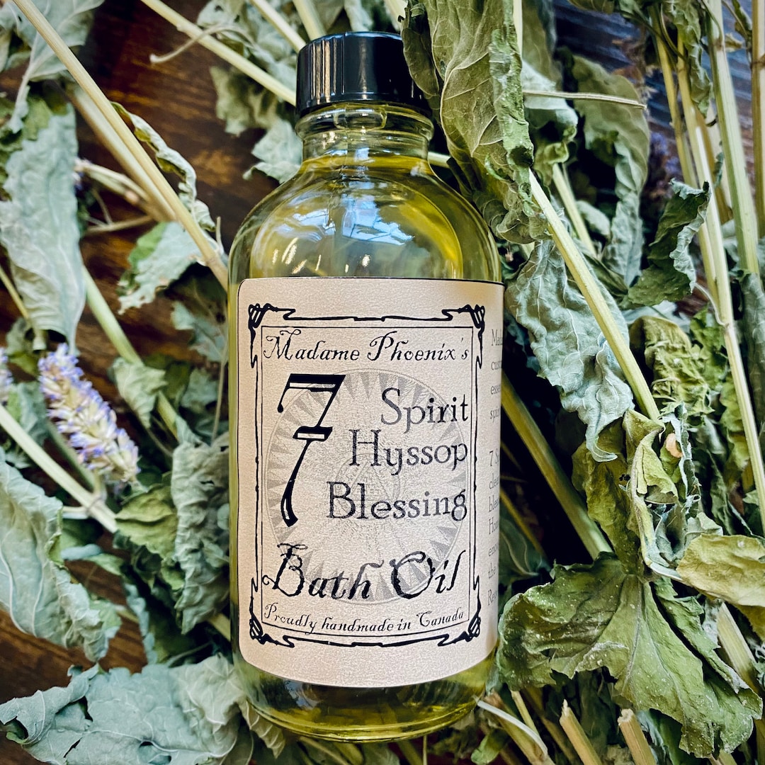 Seven Spirit Hyssop Blessing Bath Oil - Etsy