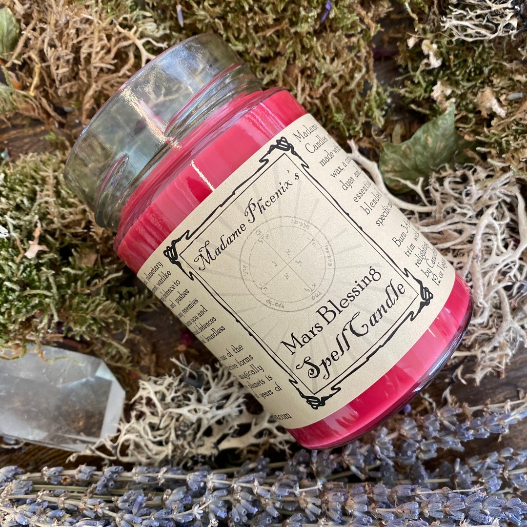 Planetary Magic Mars Spell Candle - Etsy