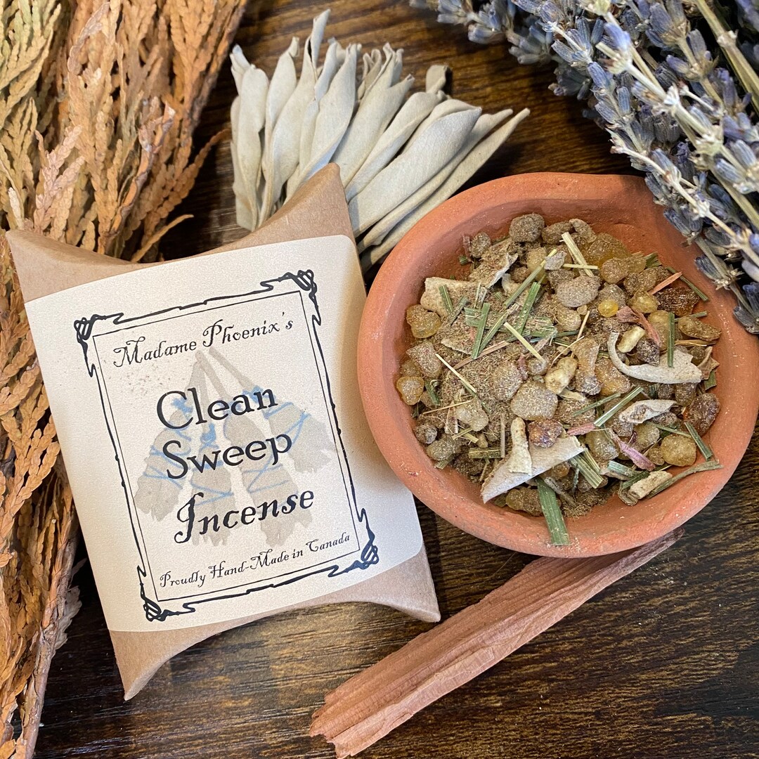Clean Sweep Cleansing Incense smudging Blend - Etsy