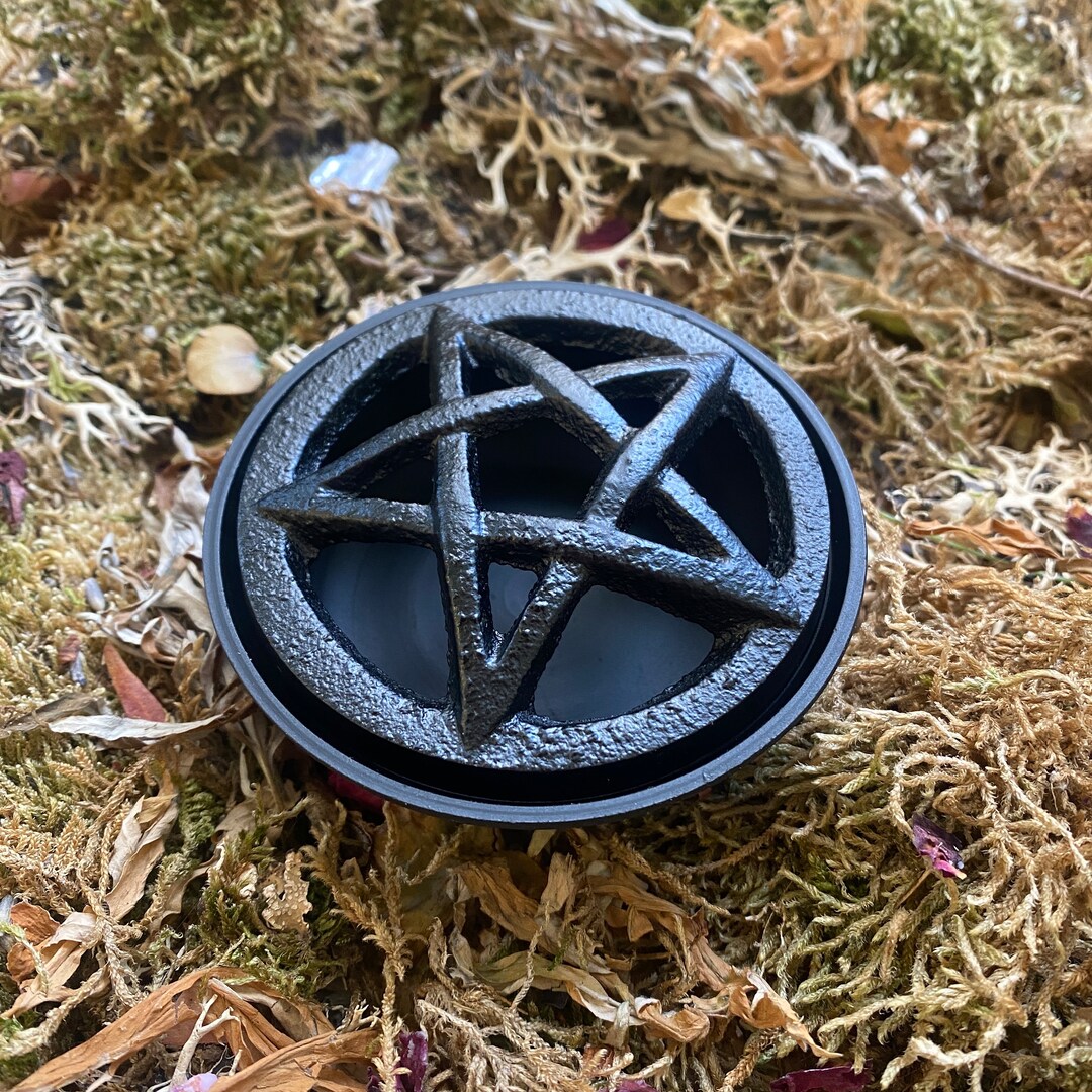 Cast Iron Pentacle Incense Burner - Etsy