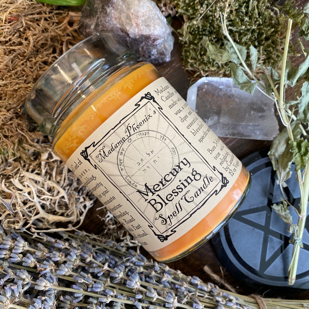 Planetary Magic Mercury Spell Candle - Etsy