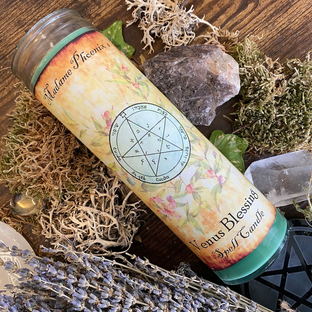 Planetary Magic Venus Spell Candle - Etsy
