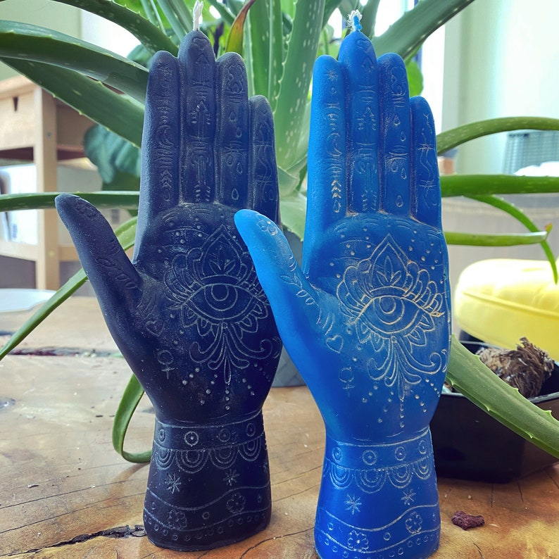 Hand Candle Evil Eye Protection Hand of Glory - Etsy