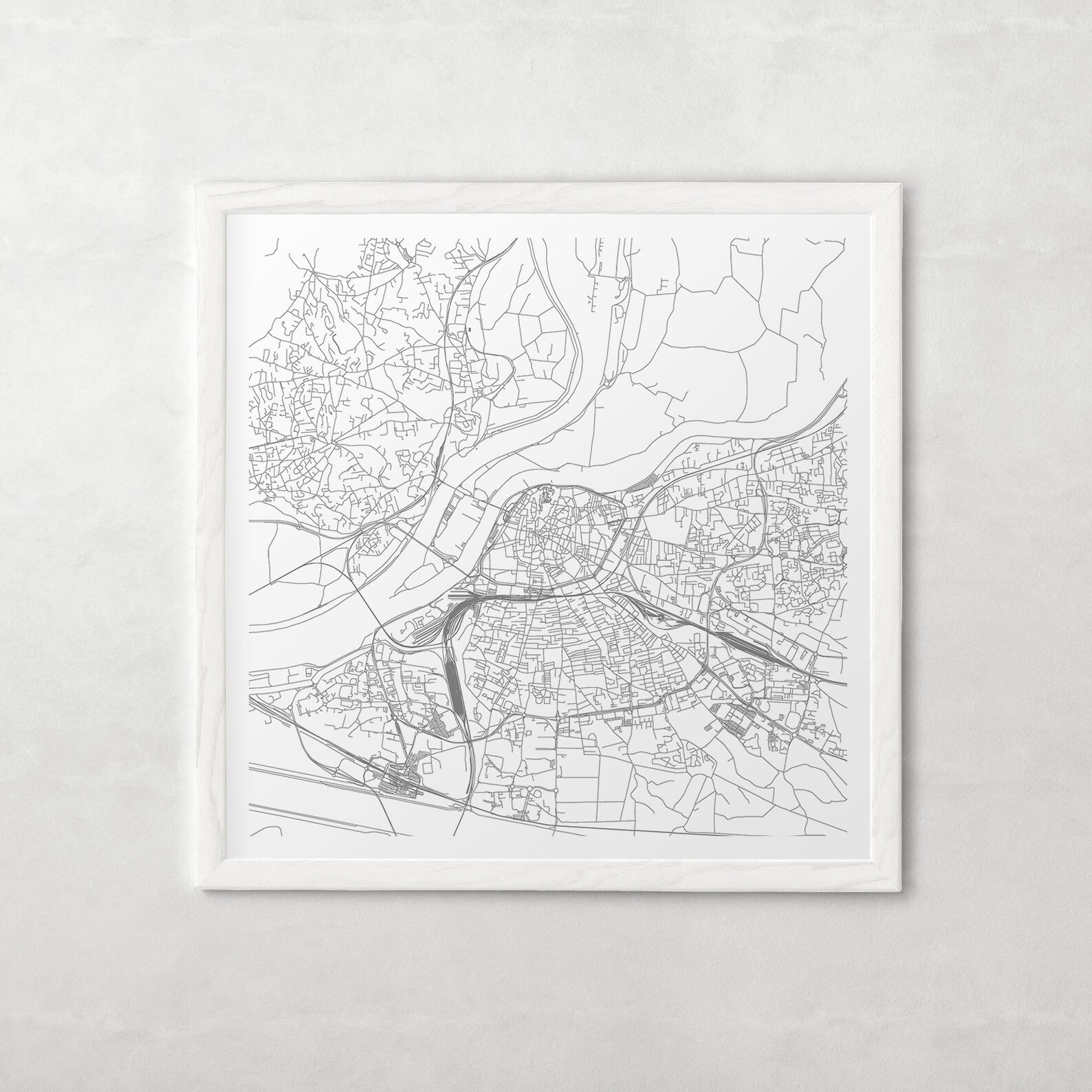 AVIGNON CITY MAP Fine Art Map Poster Avignon Map Print - Etsy
