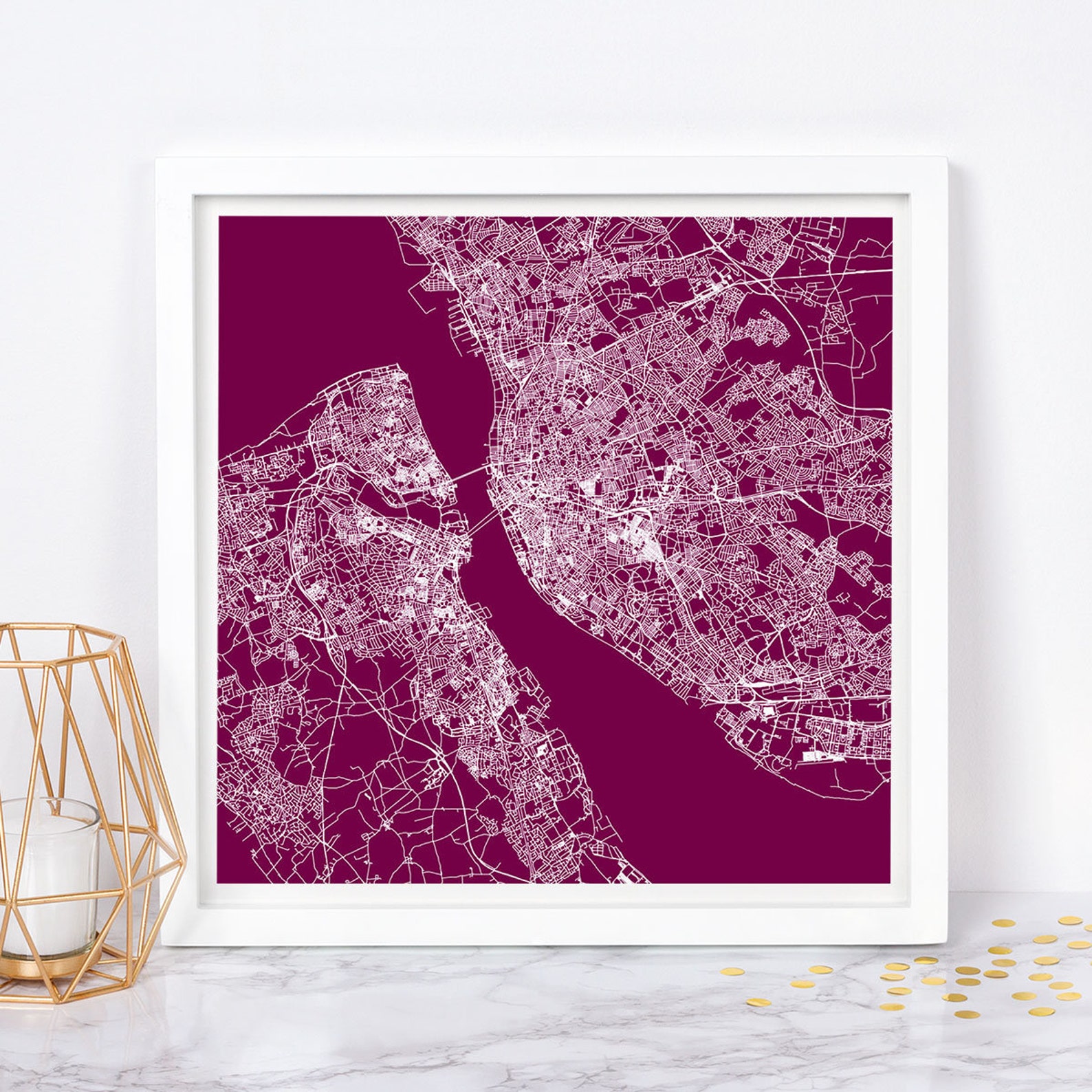 LIVERPOOL City MAP Fine Art Map Poster Modern Liverpool - Etsy