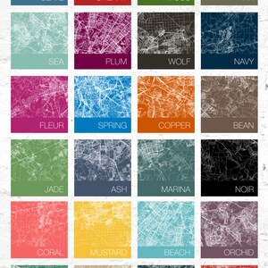 ATHENS CITY MAP Line Art City Map Road Map of Athena Minimalist City ...