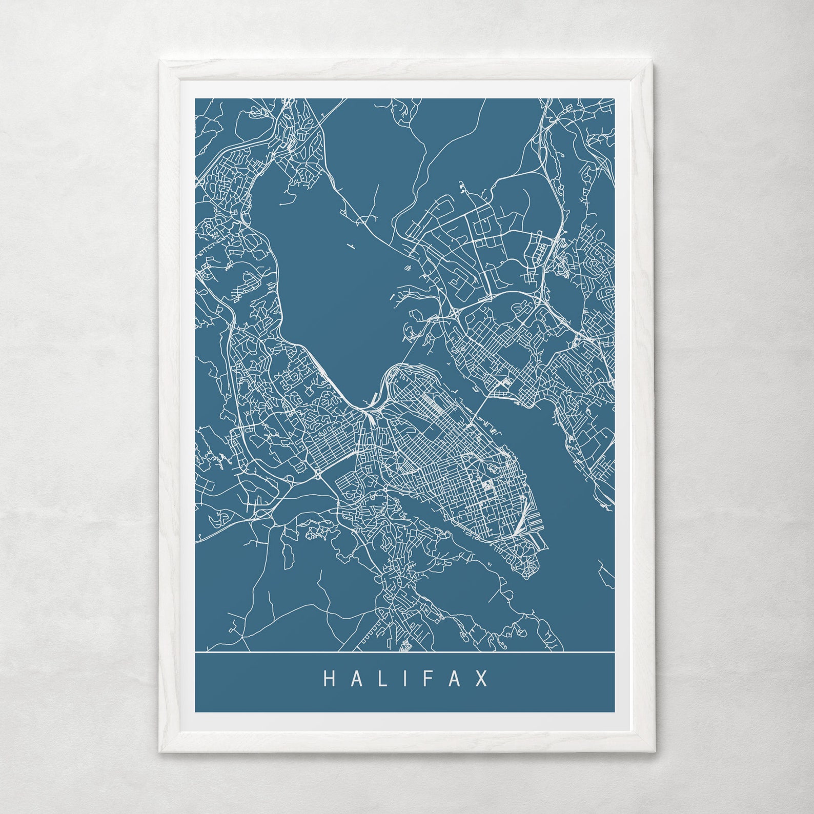 HALIFAX CITY MAP Art Print Line Art City Map Halifax Nova | Etsy