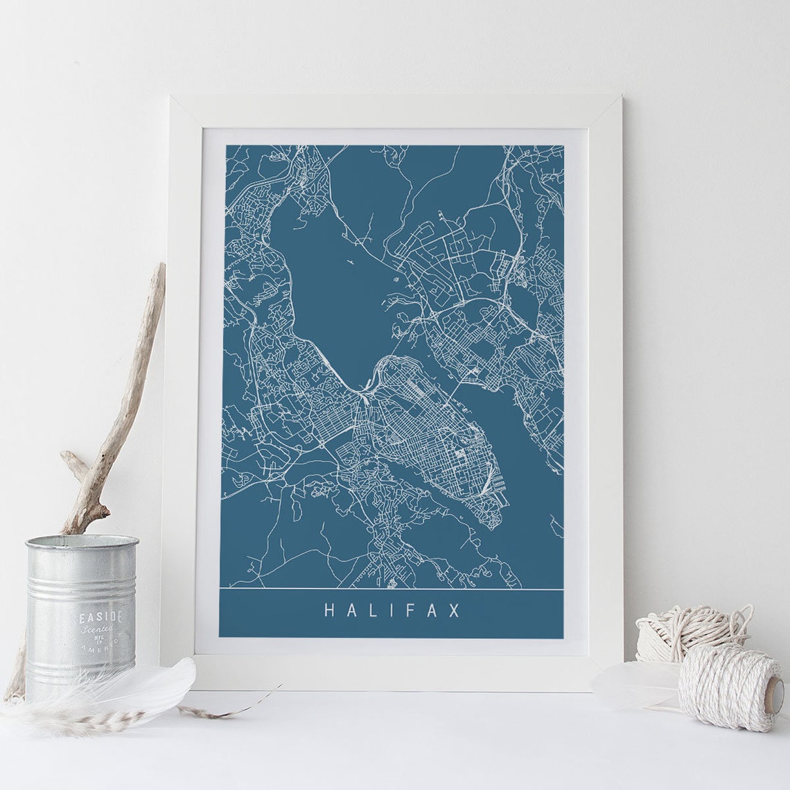 HALIFAX CITY MAP Art Print Line Art City Map Halifax Nova | Etsy