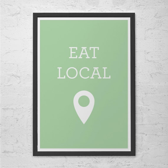 Eat Local Poster