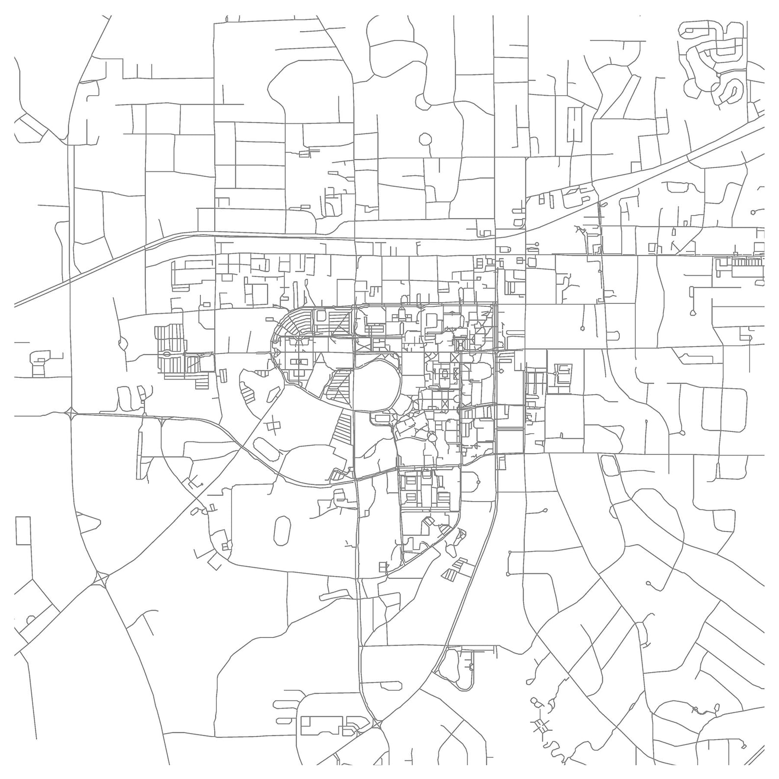 AUBURN CITY MAP Fine Art Map Poster Auburn Map Print | Etsy