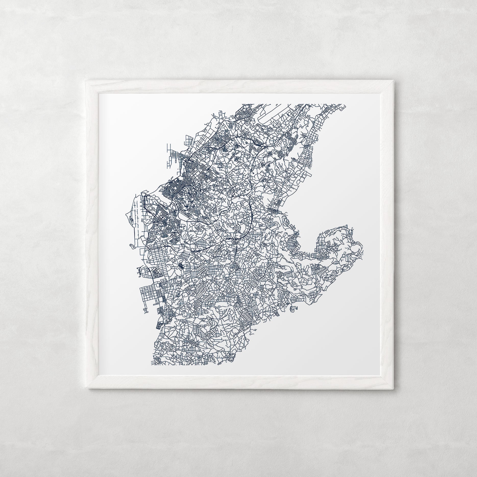 OKINAWA JAPAN MAP - Fine Art Map Poster - Okinawa Map Print Minimalist ...