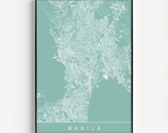 Philippines Map PRINT Watercolor Painting Filipino Map - Etsy