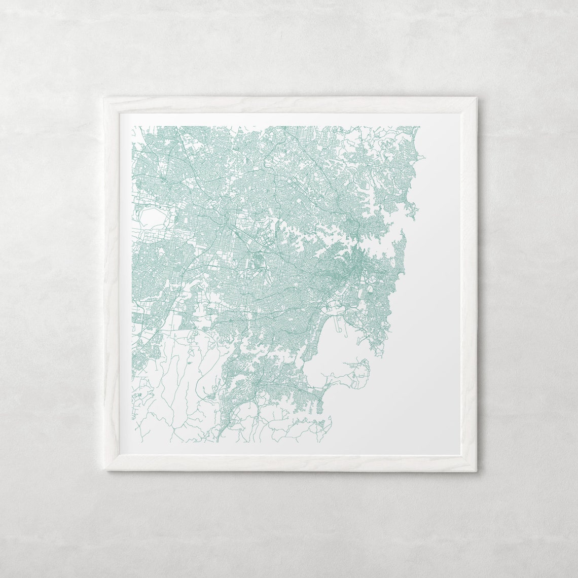 SYDNEY CITY MAP Fine Art Map Poster Sydney Map Print | Etsy