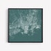 HELSINKI CITY MAP Fine Art Map Poster Modern Finland Finnish - Etsy