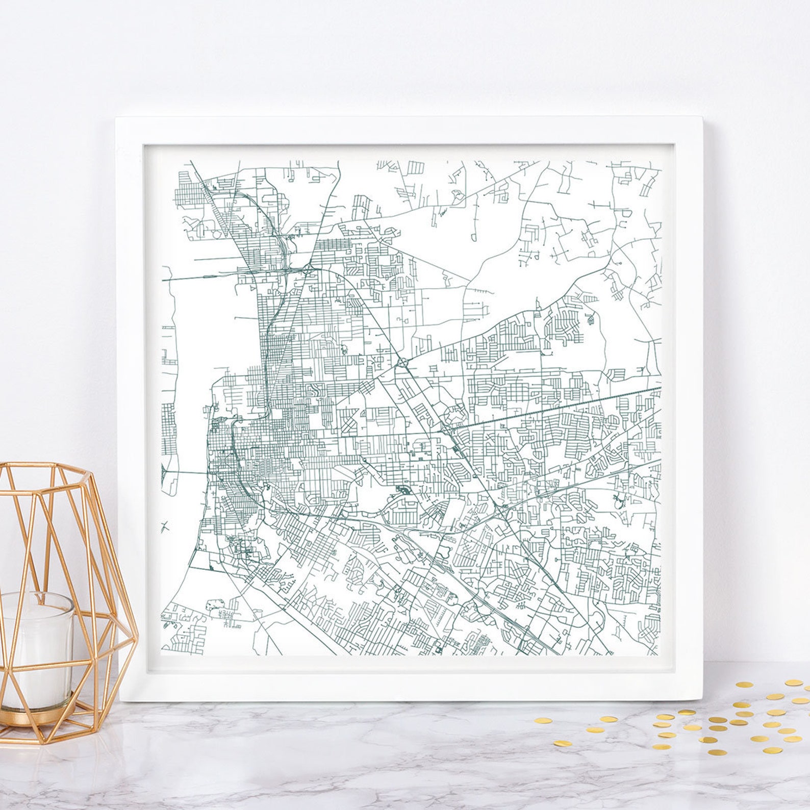 BATON ROUGE CITY Map Fine Art Poster Baton Rouge - Etsy