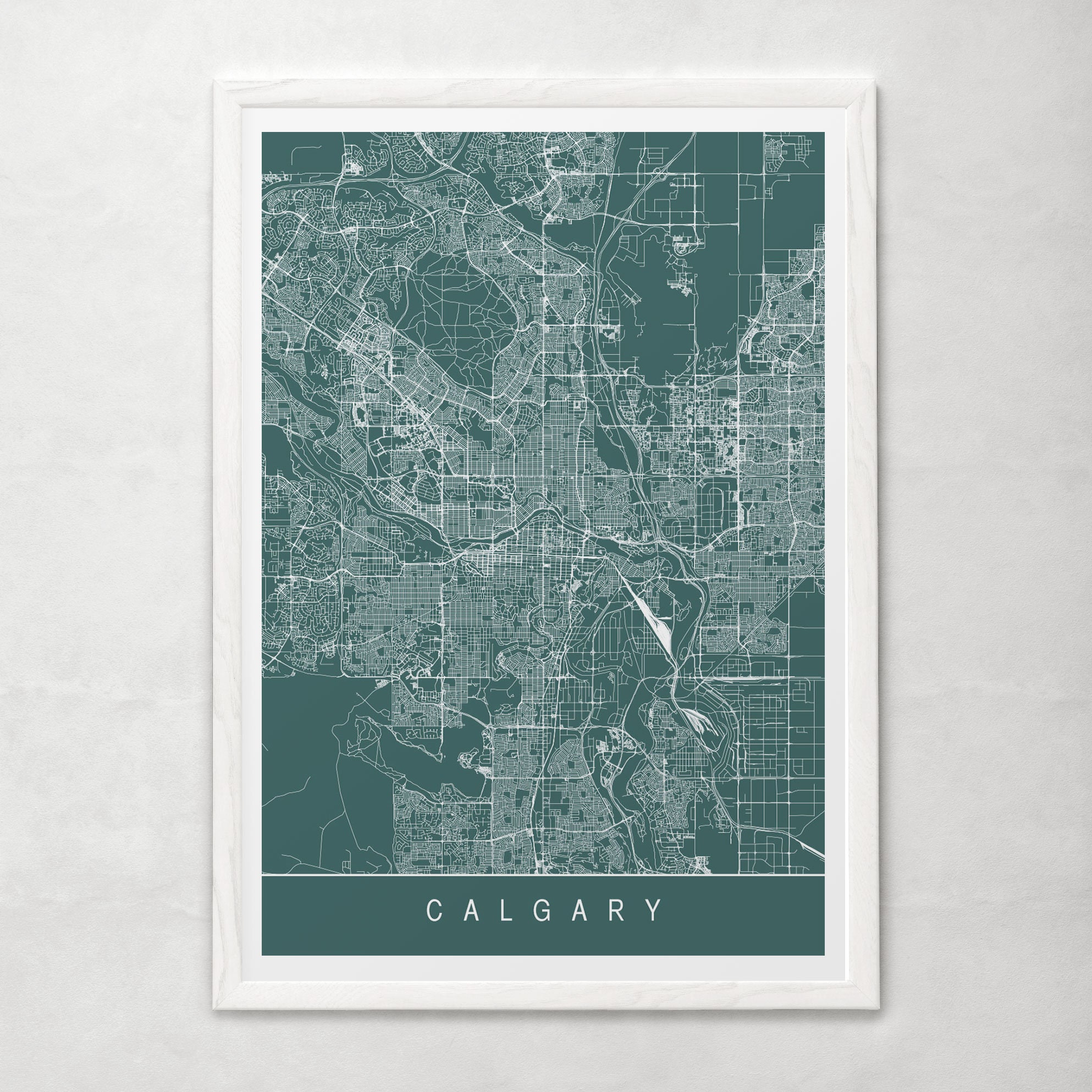 CALGARY CITY MAP Art Print Line Art City Map Calgary - Etsy Canada