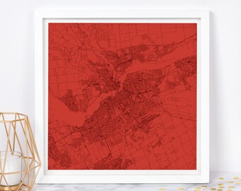 Ottawa Illustrated Map Ottawa Wall Art - Etsy Canada