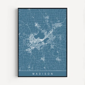 MADISON MAP PRINT Line Art City Map Madison Wisonsin Map - Etsy