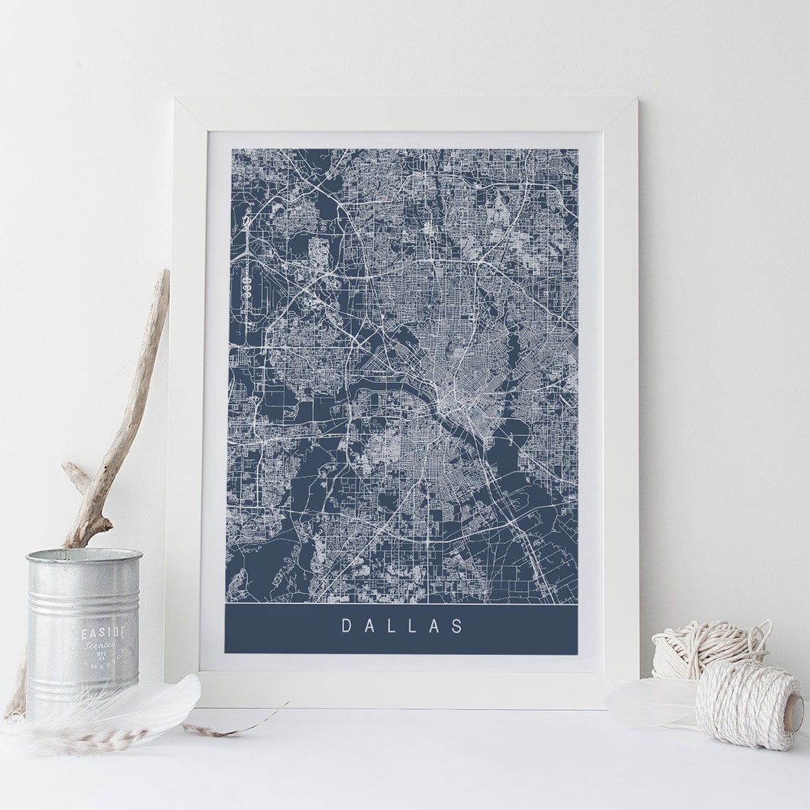 DALLAS CITY MAP Art Print Line Art City Map Dallas Texas | Etsy