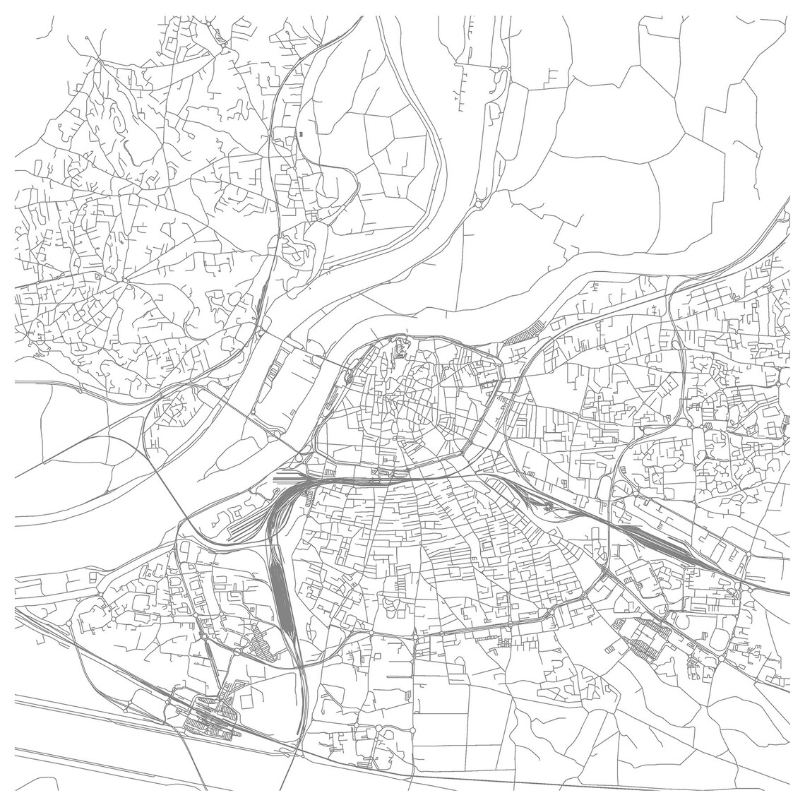 AVIGNON CITY MAP Fine Art Map Poster Avignon Map Print - Etsy