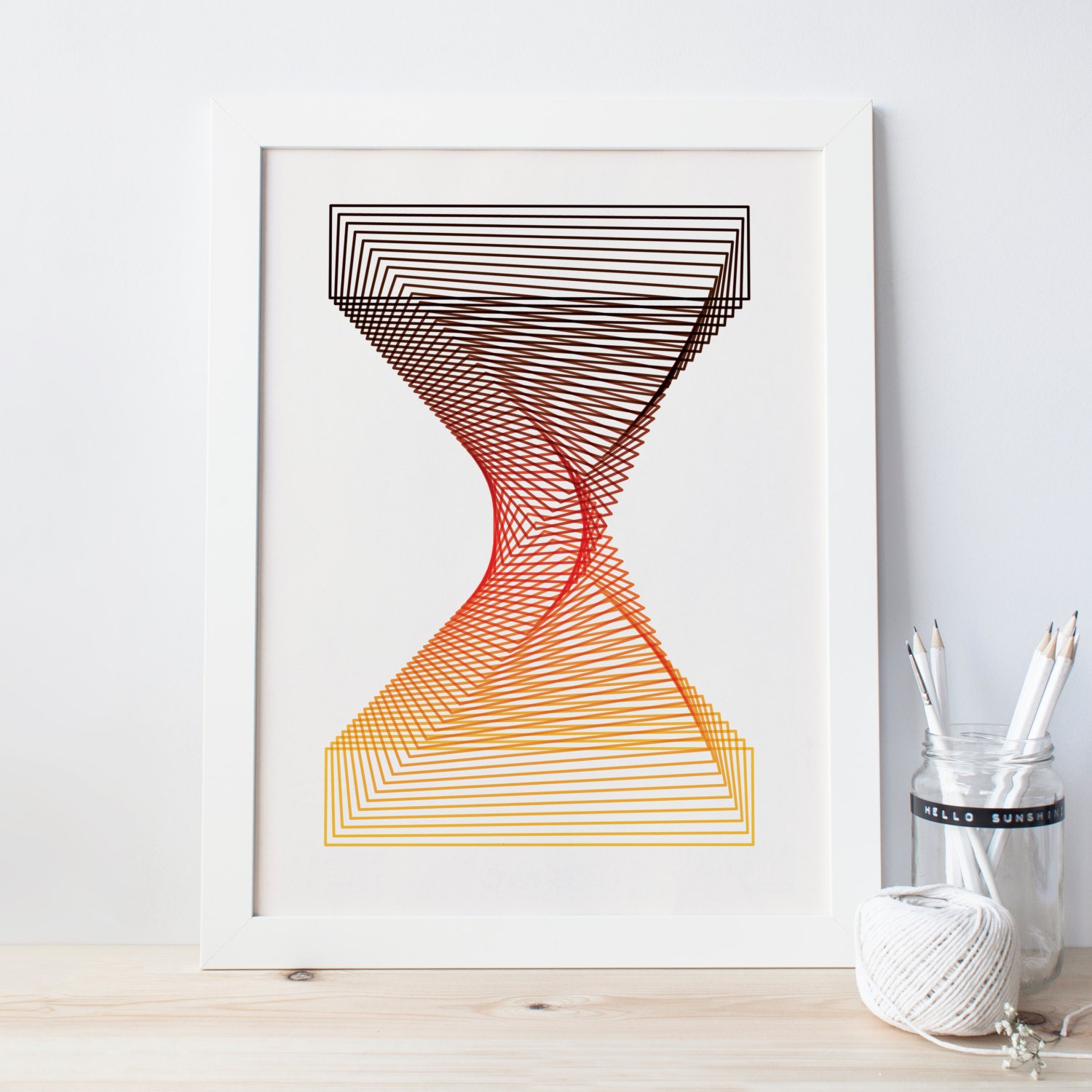 MINIMALIST ART PRINT Geometric Art Mid Century Poster | Etsy