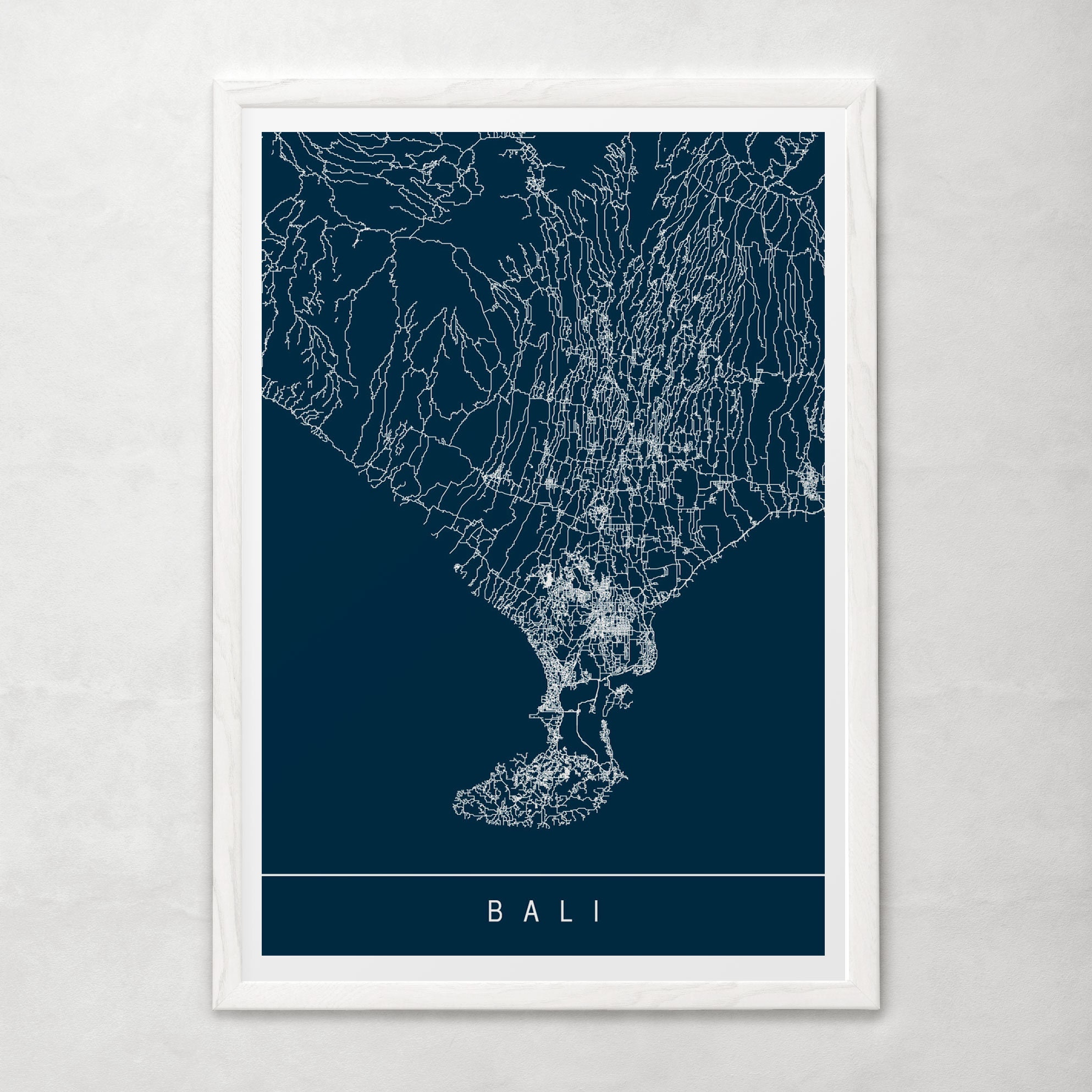 BALI GRID MAP Line Art Map Road Map of Bali Minimalist Map - Etsy Canada