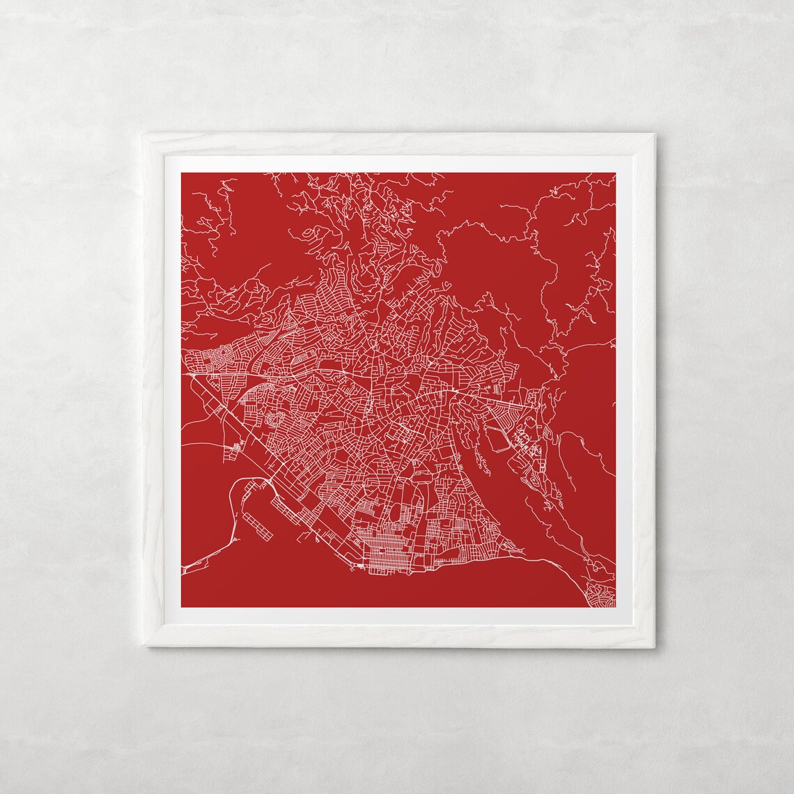 KINGSTON CITY MAP Fine Art Map Poster Canada Ontario - Etsy Canada